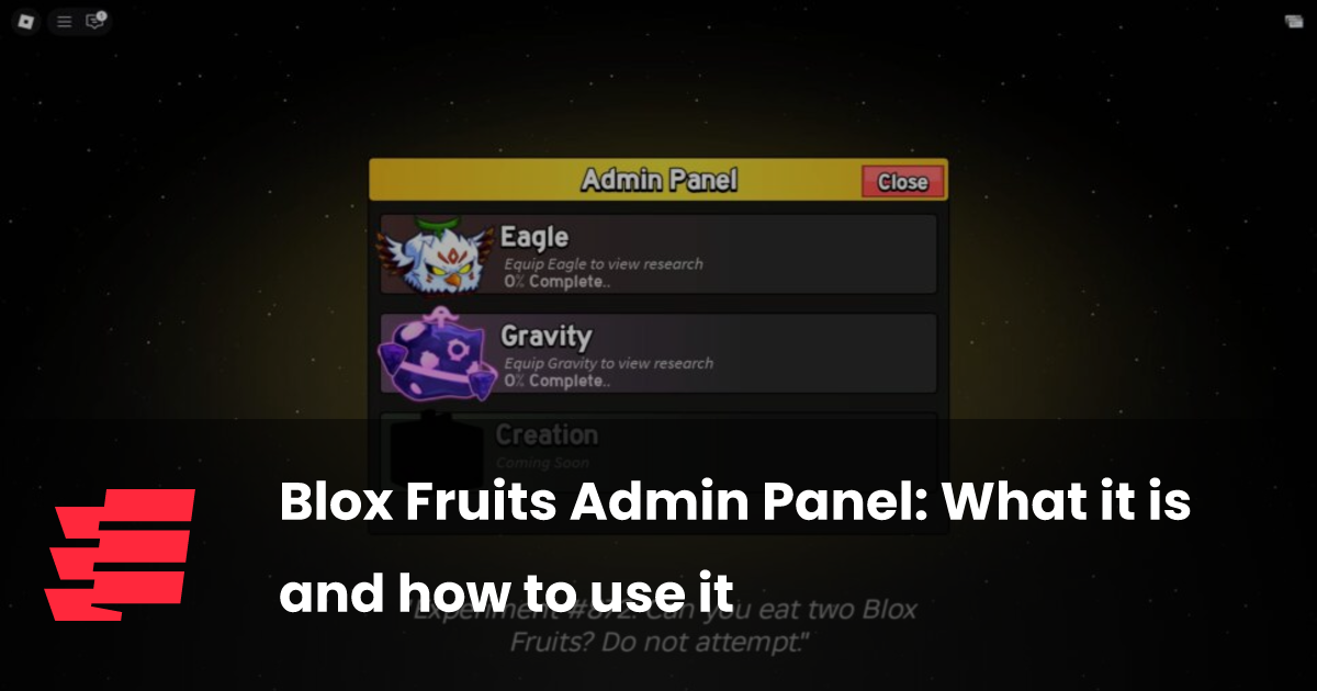 Blox Fruits Admin Panel: What it is and how to use it | esports.gg